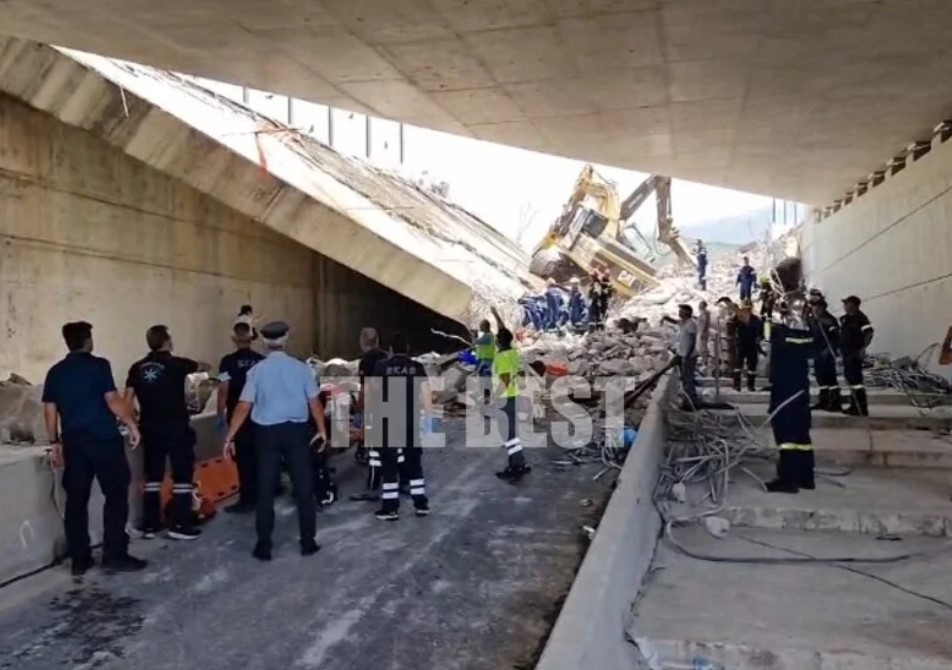 ΕΚΤΑΚΤΟ : Ένας νεκρός από την πτώση γέφυρας στην Πάτρα, τεράστιες ...