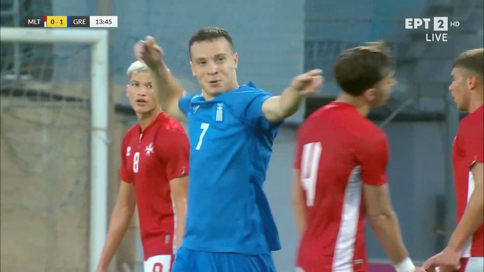 Μάλτα - Ελλάδα | Τρομερό σουτ του Πνευμονίδη για το 0-1! - Sportsup.gr